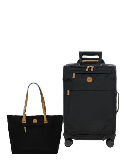 Bric'S X-travel 2-piece Set: Carry-on Spinner And Sportina Tote - Black