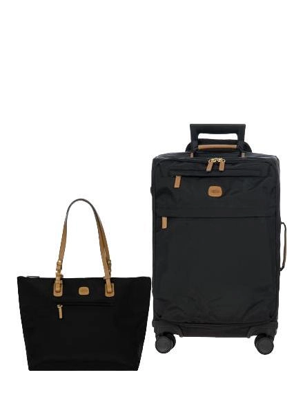 Bric'S X Travel Carry-on Spinner And Sportina Tote Bag Luggage Set - Black