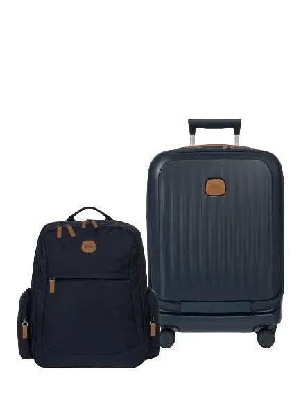 Bric'S Taormina 2-piece Carry-on Spinner And Backpack Set - Navy