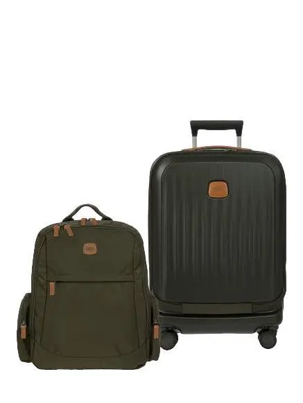 Bric'S Taormina 2-piece Carry-on Spinner And Backpack Set - Olive