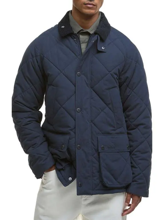 Barbour Bedale Quilted Jacket - Navy