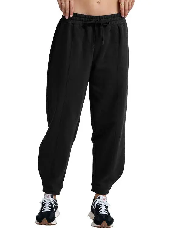 Beyond Yoga Luxefleece Barrel Leg Sweatpants - Black