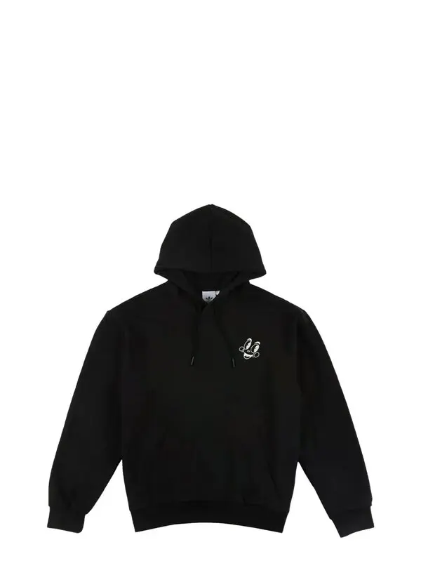 Adidas Graphic Print Hoodie - Black