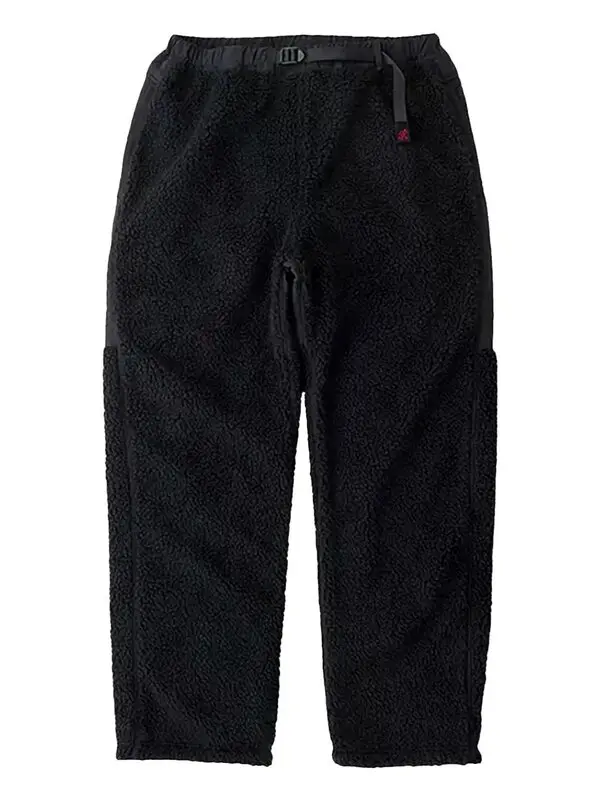 Gramicci Sherpa-effect Belted Trousers - Black