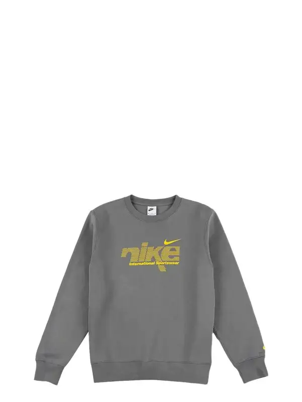 Nike Nsw Club Logo Crew-neck Sweatshirt - Grey