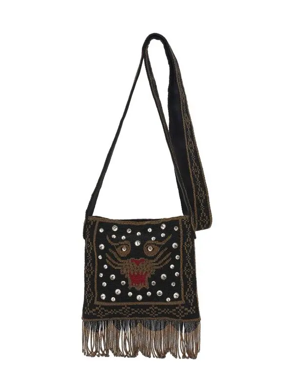 Valentino Garavani Nellcôte Le Chat Beaded Crossbody Bag - Multicolor Nero