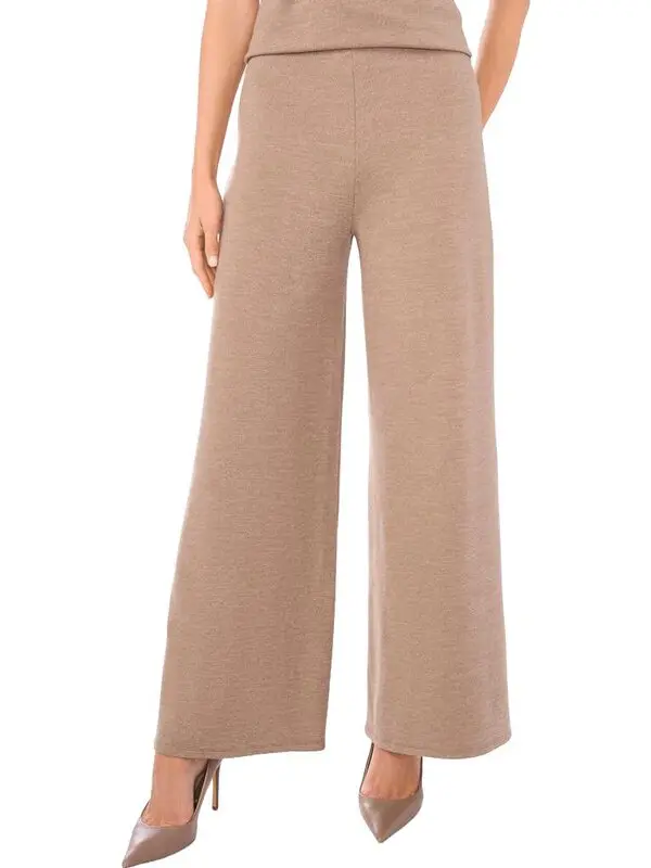Vince Camuto Wide Leg Pull On Pants - Nude