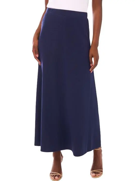 Vince Camuto A-line Maxi Sweater Skirt - Classic Navy