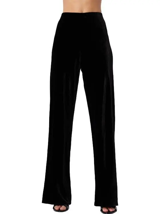 Cami Nyc Bristol Flare Velvet Pants - Black