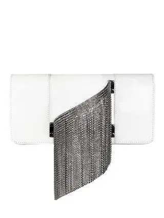 Perrin L'eiffel Cascade Clutch - White