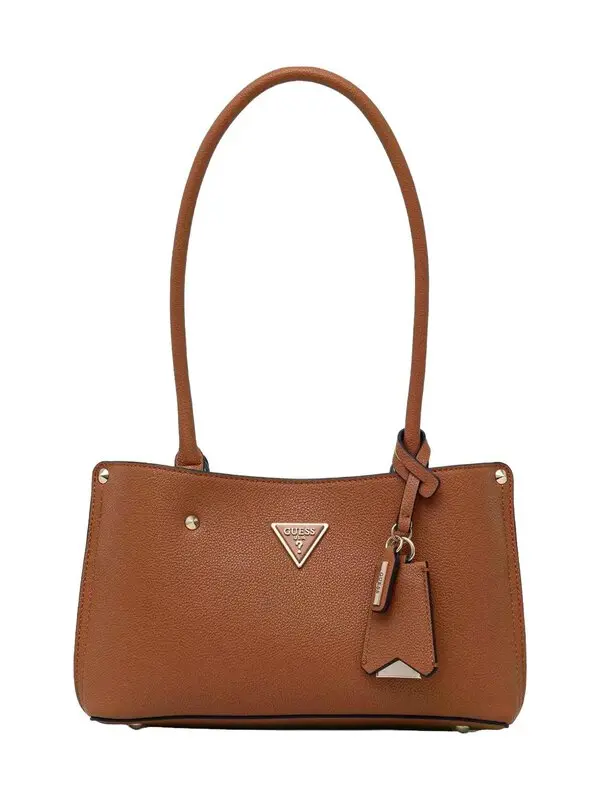 Guess Logo-plaque Shoulder Bag - Brown