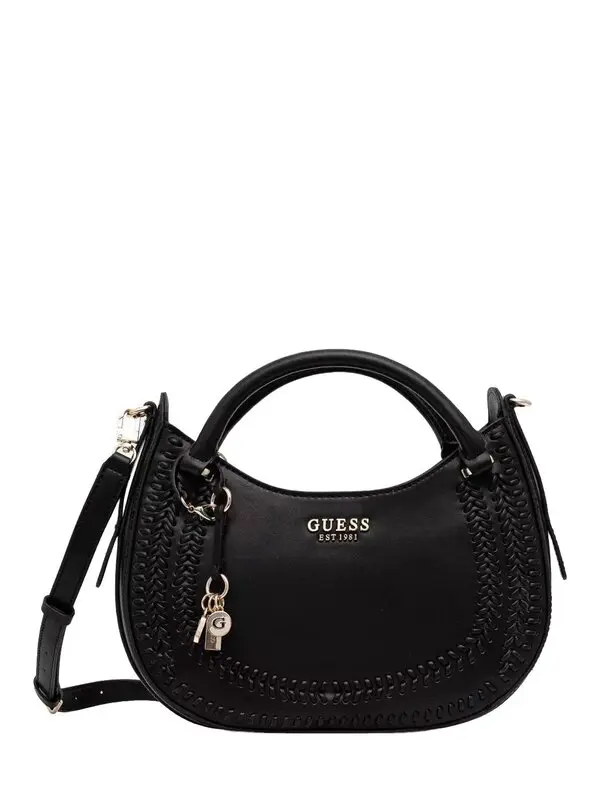 Guess Braided-detail Crossbody Bag - Black