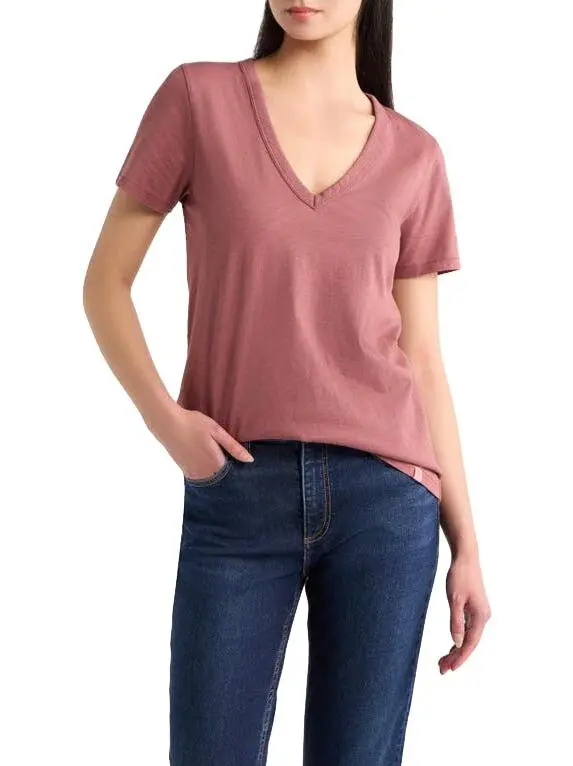 Rag & Bone Slub V-neck T-shirt - Dpmve