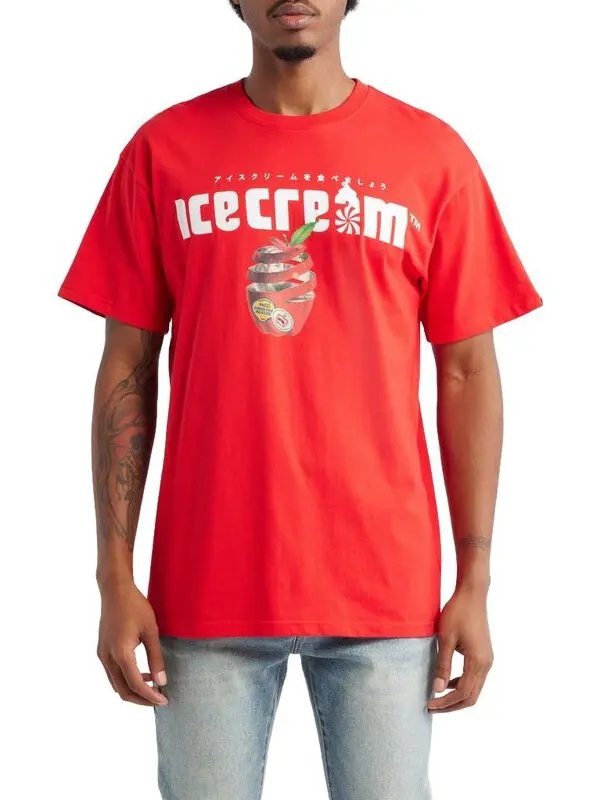 ICECREAM Luger Graphic T-shirt - Goji Berry