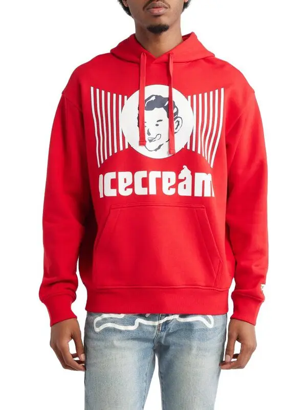 ICECREAM Coneman Graphic Hoodie - Goji Berry