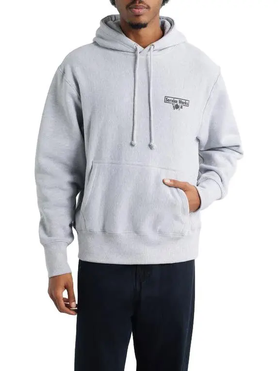 SERVICE WORKS Trademark Hoodie - Heather Grey