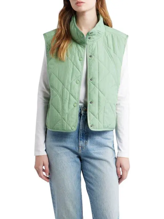 THREAD & SUPPLY Lightweight Puffer Vest - Basil