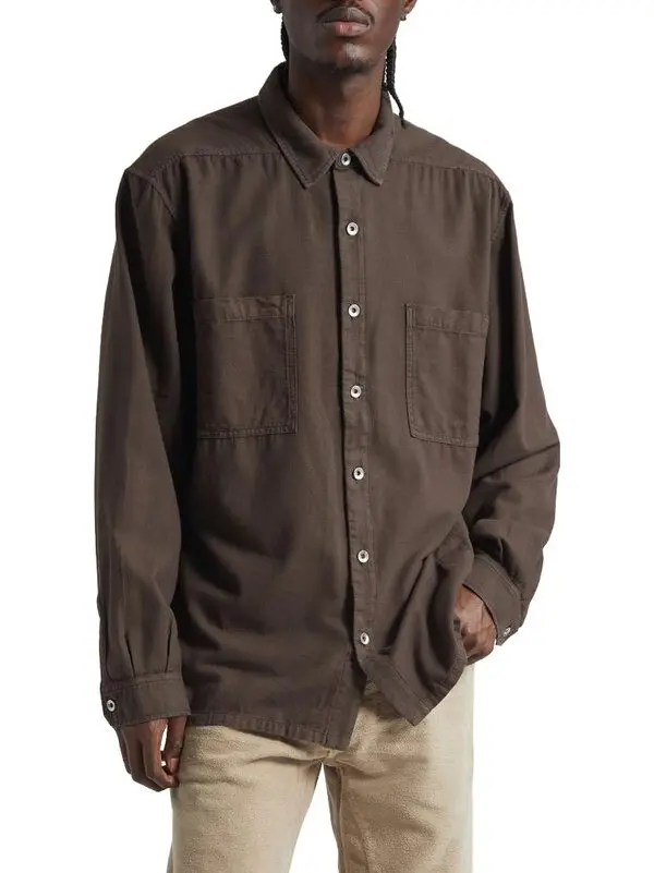 Rick Owens Darkshadow Jumbo Overshirt - Dark Dust