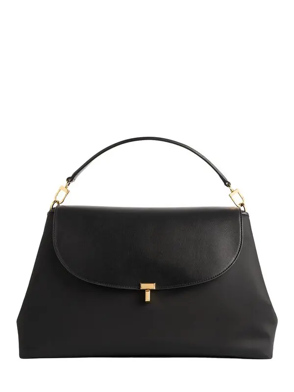 TOTEME T-lock Satchel - Black