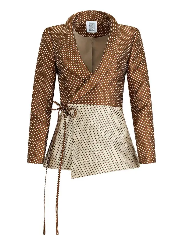 Rosie Assoulin Rapt Attention Blazer - Brown,cream