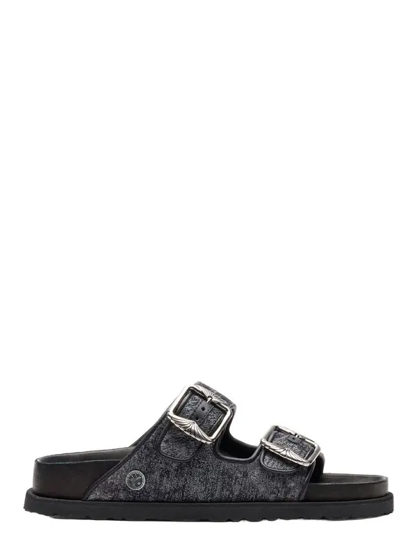 BIRKENSTOCK Arizona Velvet Sandals - Black