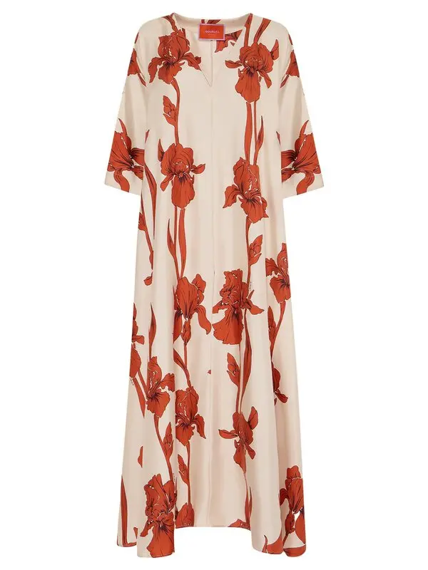 La DoubleJ Printed Maxi Dress - Iris