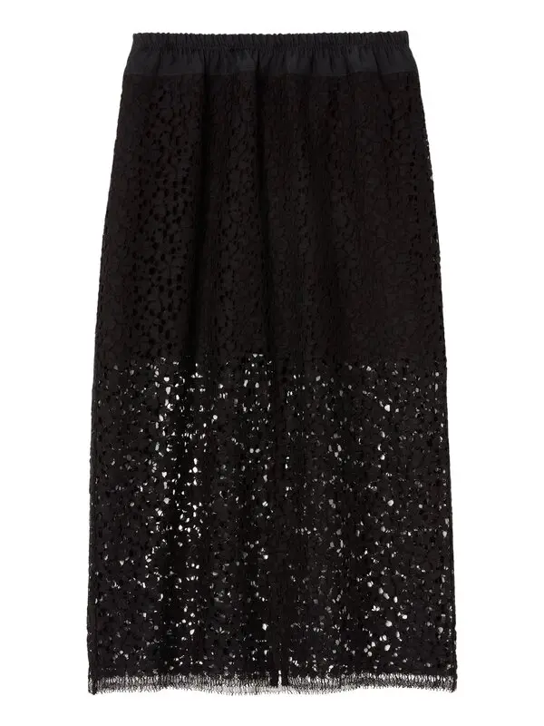 Maria Mcmanus Lace Skirt - Black