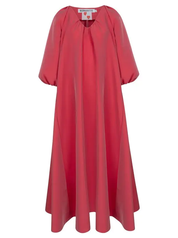 Bernadette George Taffeta Maxi Dress - Red