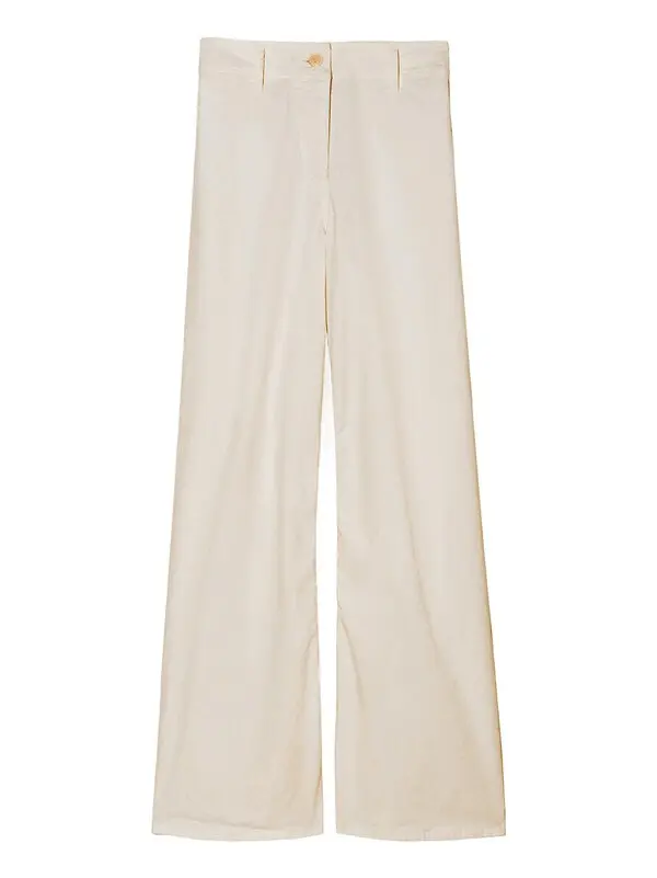 NILI LOTAN Megan Wide Leg Pant - Gesso