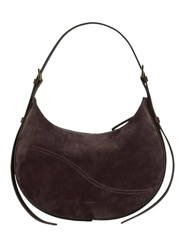 ATP ATELIER Liveri Small Hobo Bag - Walnut Suede
