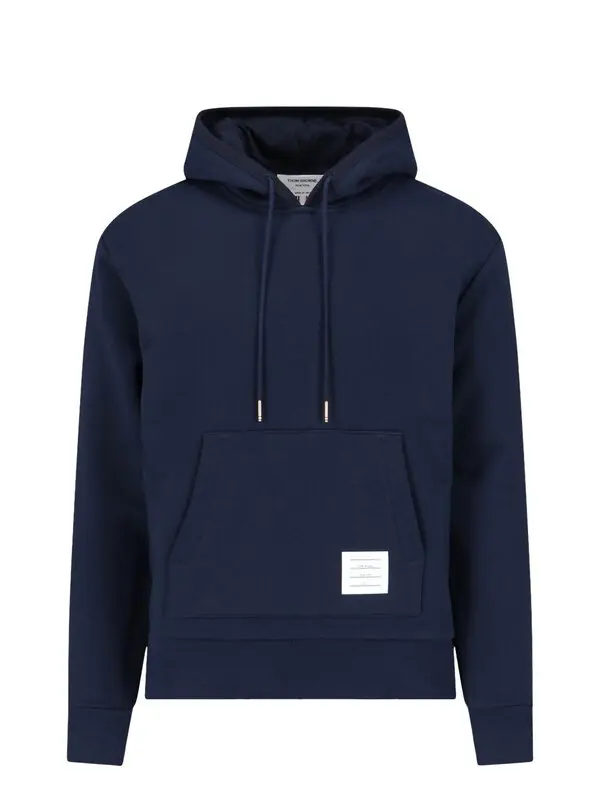 Thom Browne Tricolour Back Band Hoodie - Blue