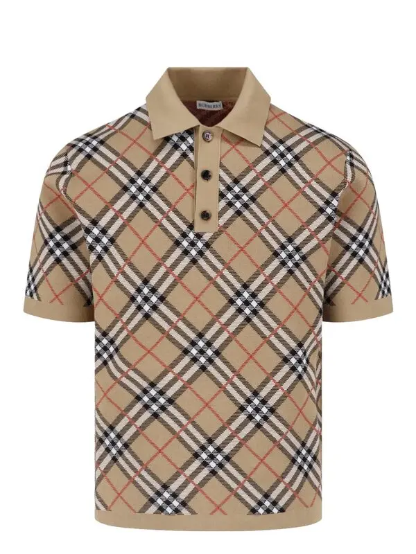 Burberry Polo "check - Beige