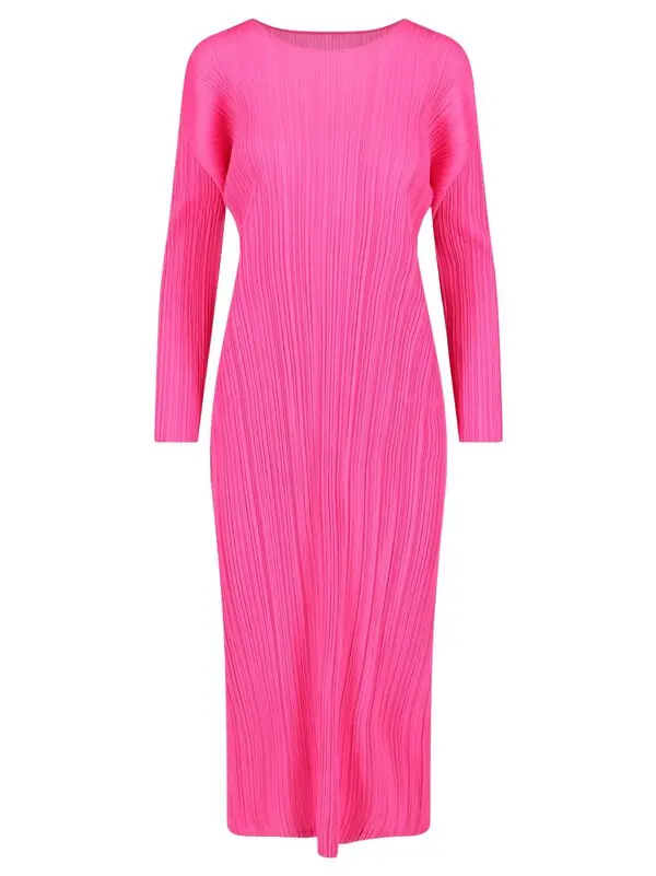 PLEATS PLEASE Pleated Midi Dress - Pink