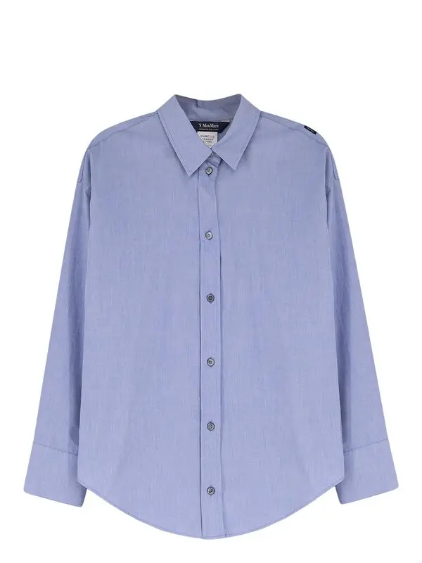 Max Mara Smmadele Cotton Shirt - Blue