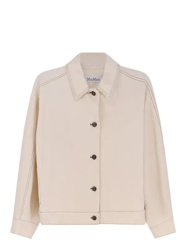 Max Mara Mxp Nettare Jersey Jacket - White