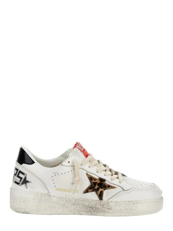 GOLDEN GOOSE Ball Star Sneakers With Horsehair Star - Multicolor