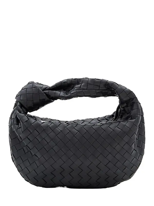 Bottega Veneta Jodie Leather Handbag - Black