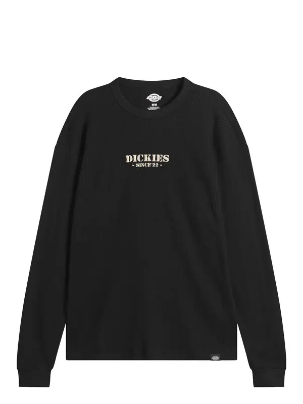Dickies Long Sleeve Waffle T-shirt - Black