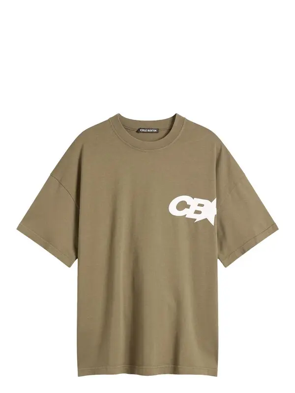 COLE BUXTON Cb Star Racing T-shirt - Khaki
