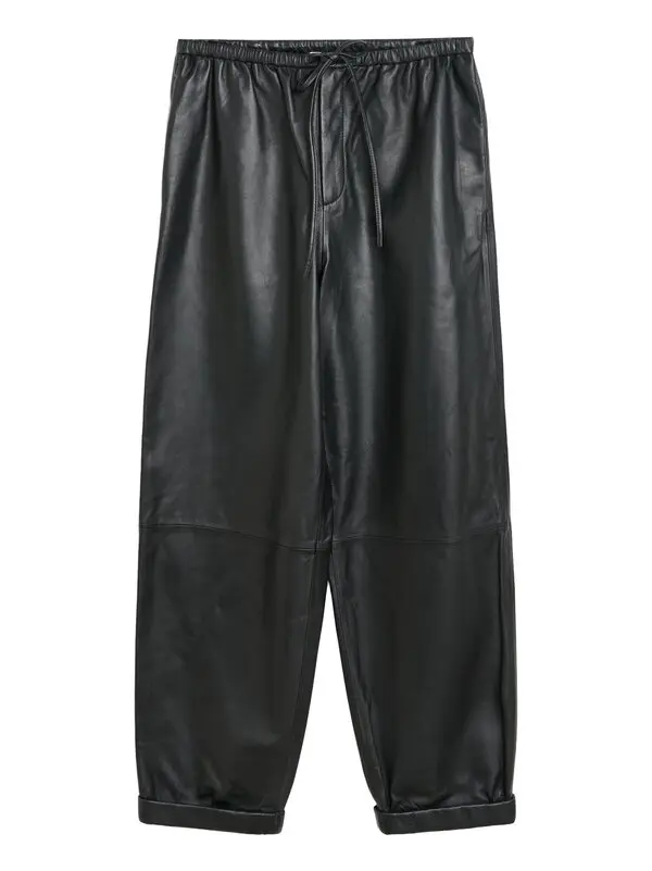 BY MALENE BIRGER Joanni Leather Trousers - Black