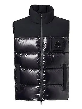 Moose Knuckles Victory Peak High-neck Shell-down Vest - Black