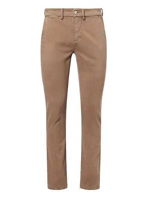 7 For All Mankind Slimmy Chino Straight-leg Stretch-cotton Blend Trousers - Sateen Cub