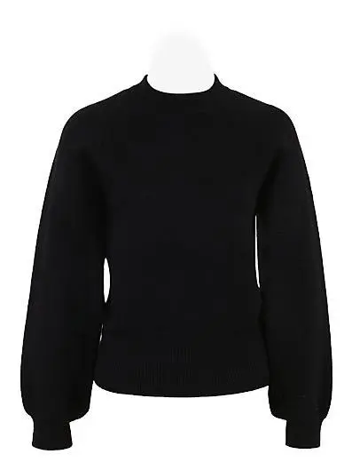 House Of Cb Relaxed-fit Wool-blend Jumper - Black