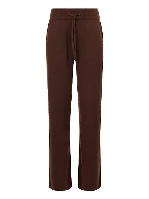 Eberjey Knitted Straight-leg Lounge Trousers - Chocolate