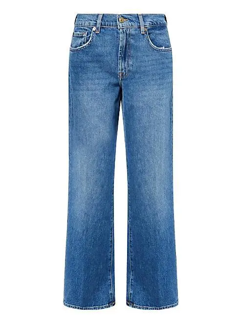 7 For All Mankind Stovepipe Straight-leg Stretch-denim Jeans - Explorer