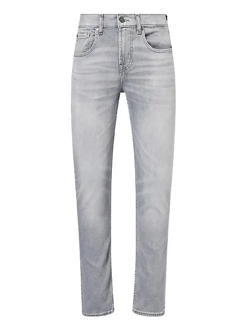 7 For All Mankind Slimmy Tapered-leg Stretch-denim Jeans - Urban