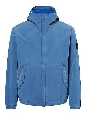 Stone Island David-light Hooded Woven Jacket - Indigo