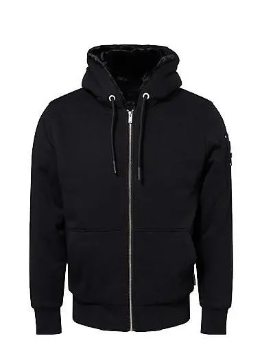 Moose Knuckles Padded Cotton-blend Hoody - Black