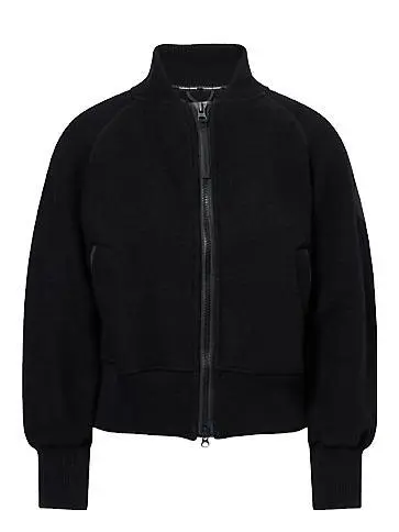 Canada Goose Sierra Fleece Wool-blend Bomber Jacket - Black