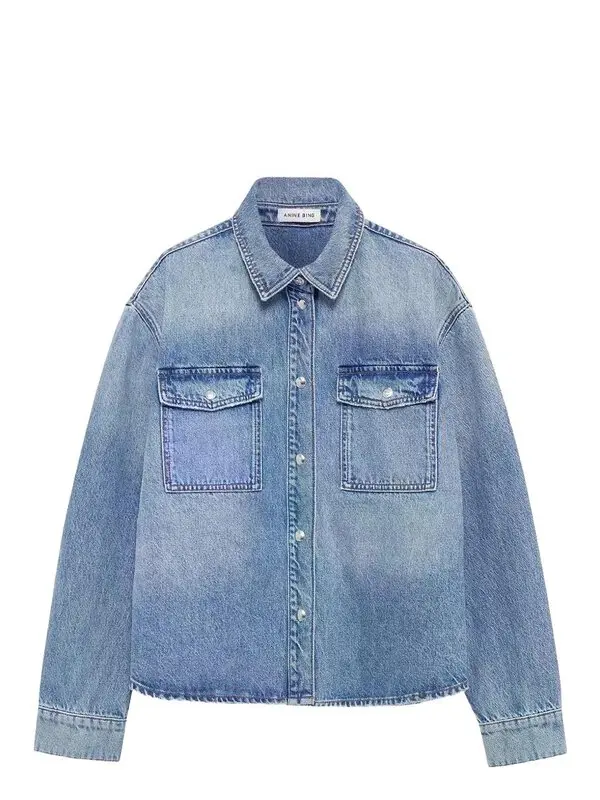 ANINE BING Paxton Shirt - Blue